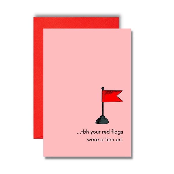 Red Flags Card - Etsy