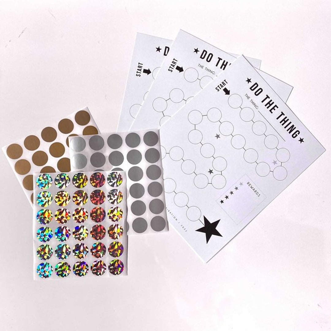 DIY SCRATCH OFF Goal Tracker Chart - Etsy