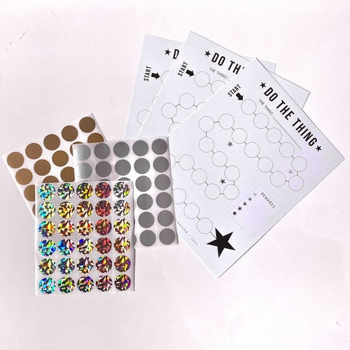 DIY SCRATCH OFF Goal Tracker Chart - Etsy