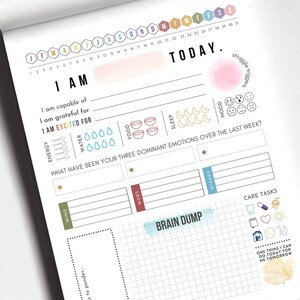 SELFCARE NOTEPAD PLANNER - Etsy