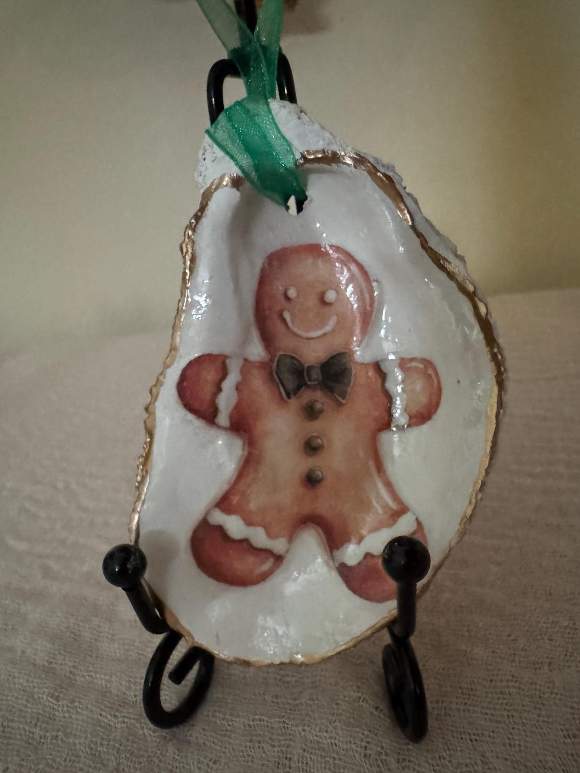 Oyster Shell Gingerbread Man: Coastal Christmas Decor - Etsy