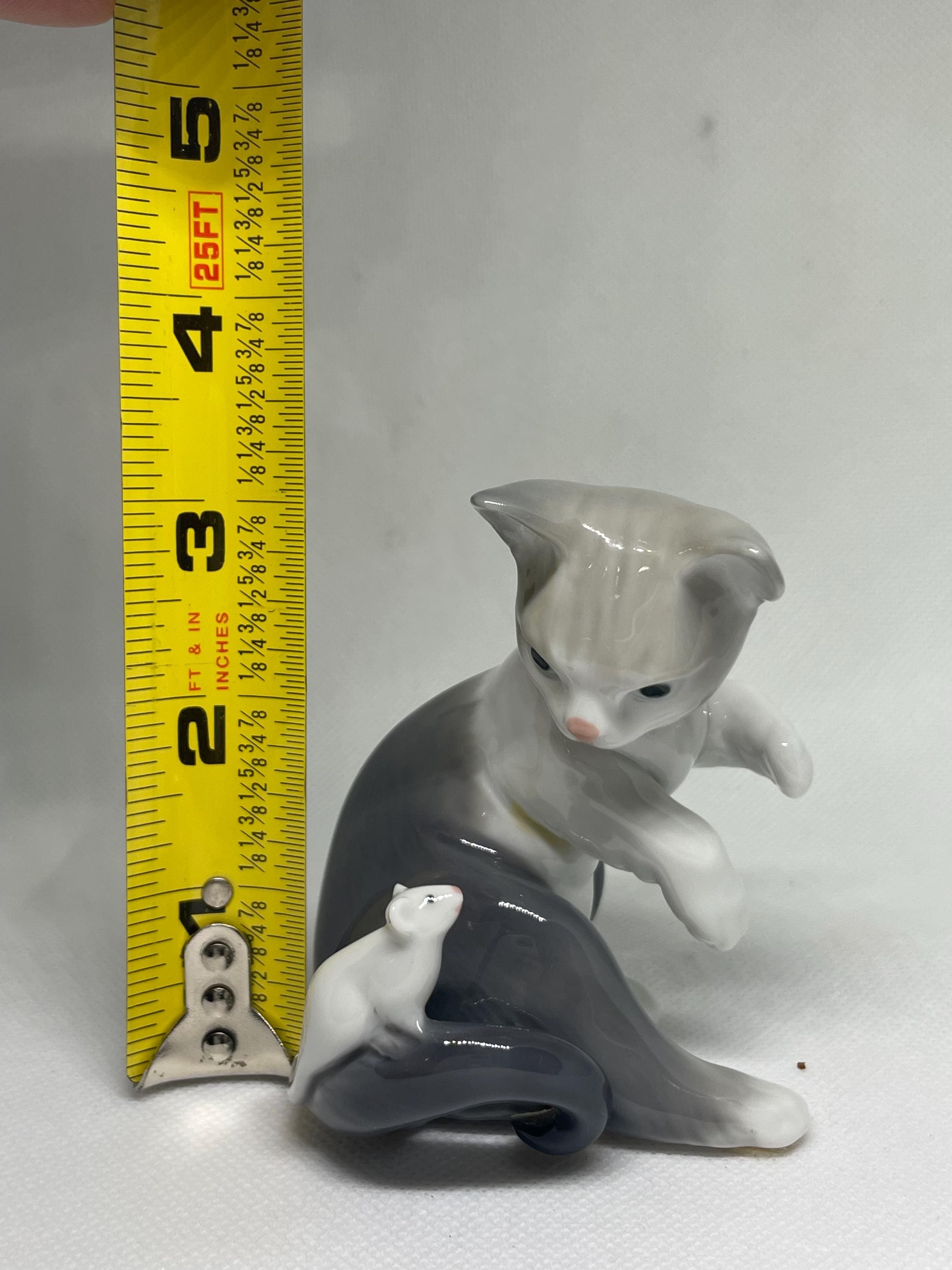 Vintage Lladro Cat & Mouse Figurine - Barcelona Spain, 2002 *please ...