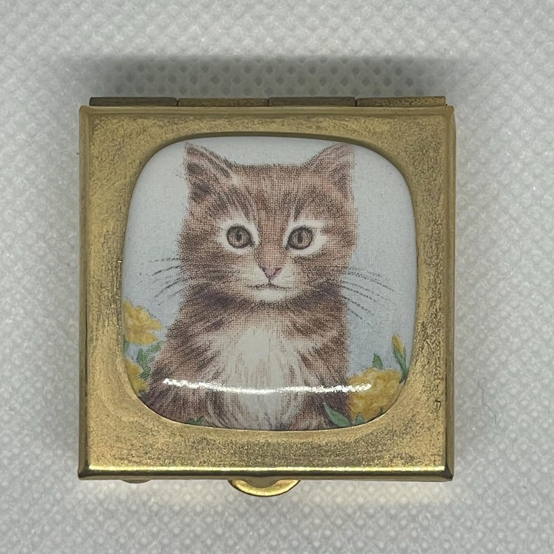 Cat Trinket Box - Etsy