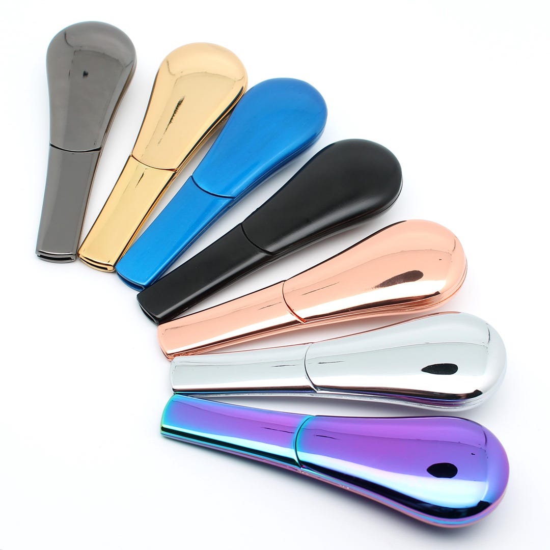 3.8" Metal Smoking Pipes Magnetic Lid Zinc Alloy Smoke Bowl Tobacco ...