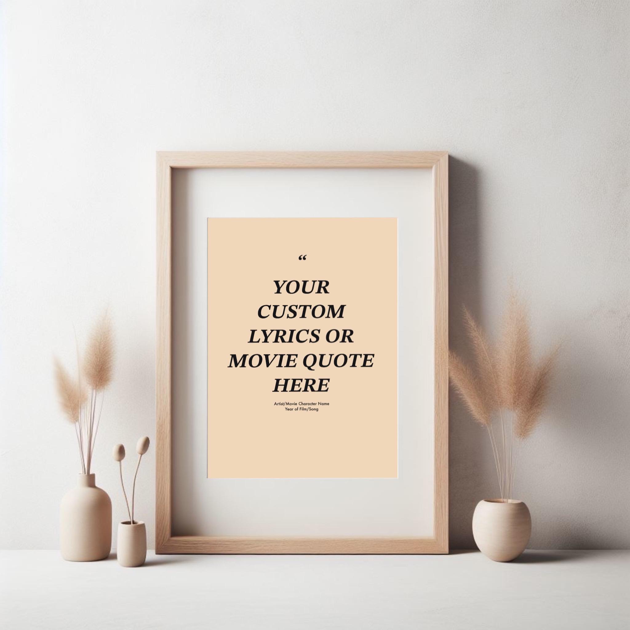Movie Quote Poster Digital Download Wall Art Print Printable Wall Art ...