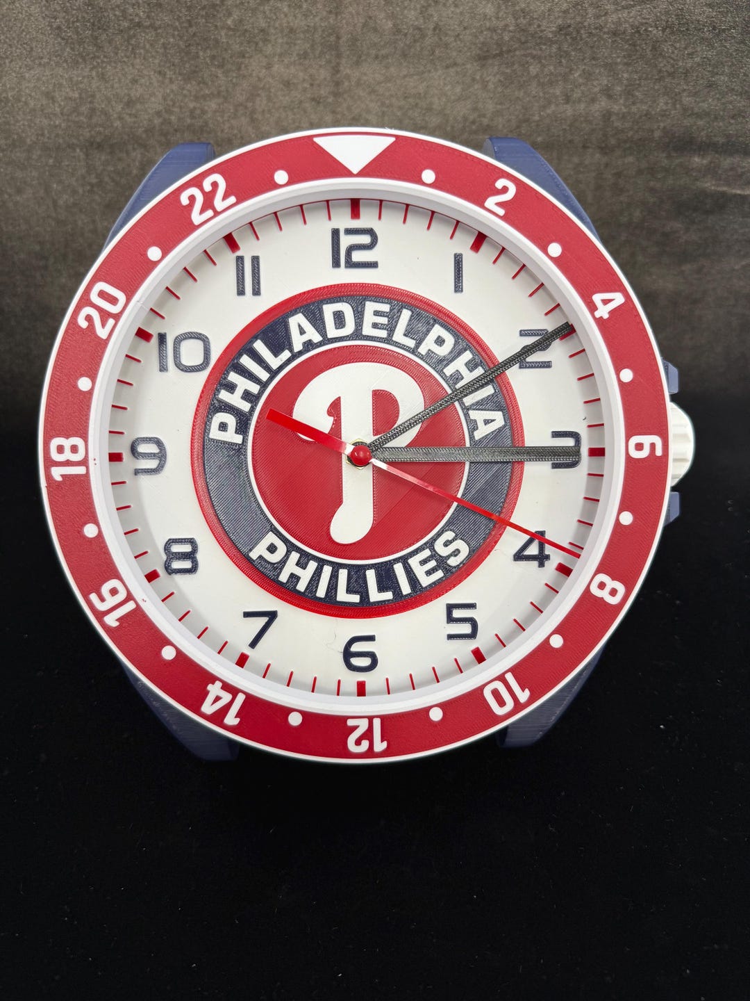 Phillies MLB Desk Clock: Baseball Fan Gift, Home & Office Decor - Etsy