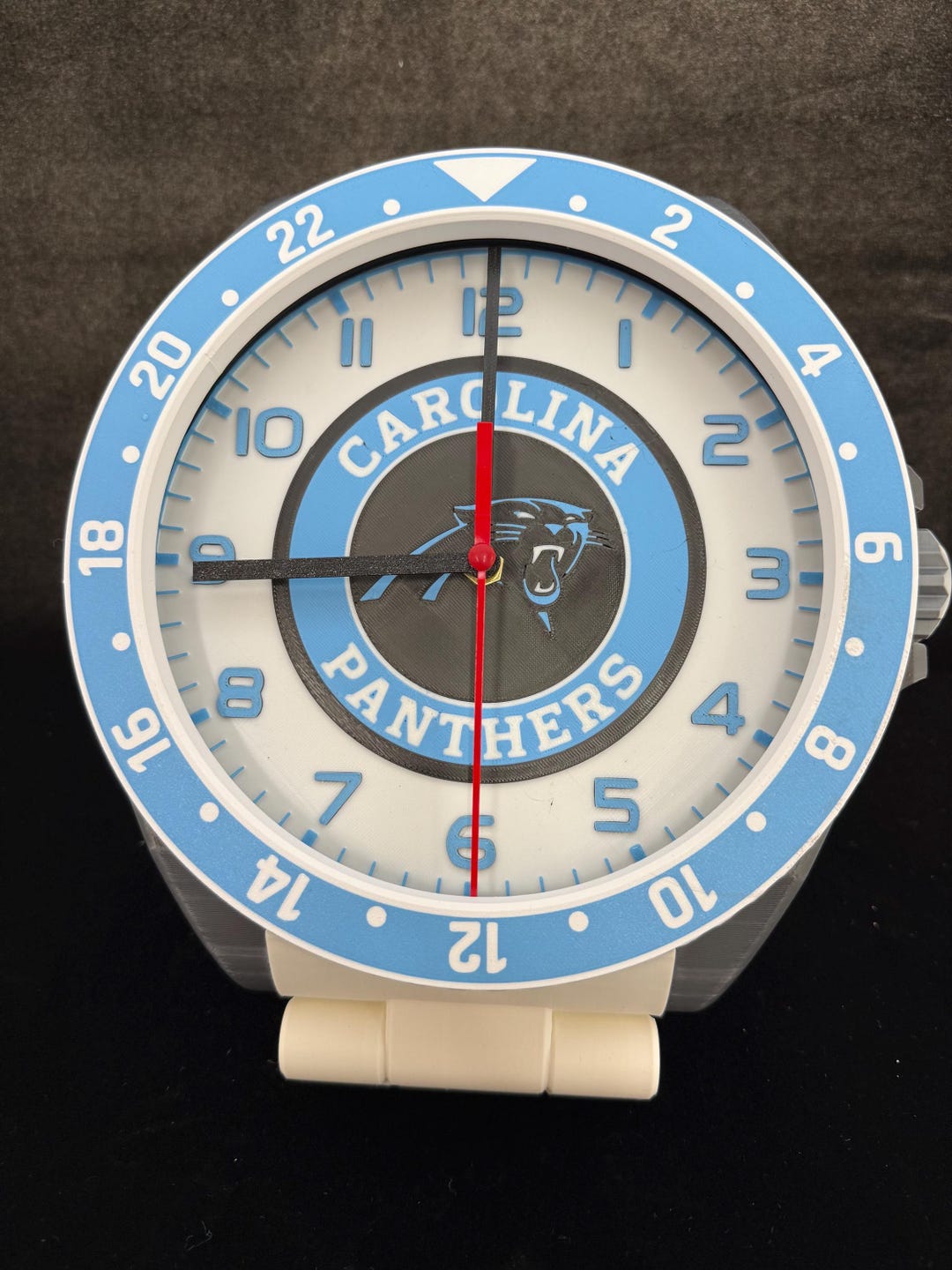 Small Panthers NFL Desk Clock – Football Wall Clock – Carolina Panthers ...