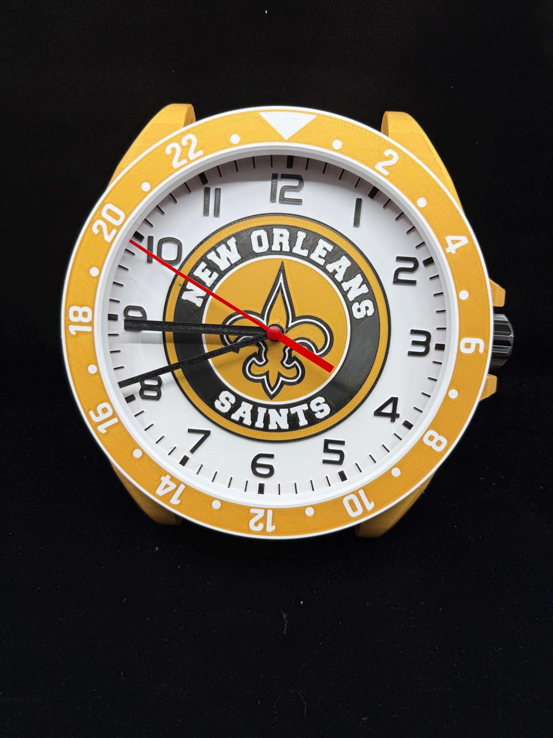 Saints NFL Desk Clock – Football Wall Clock – New Orleans Saints Gift ...