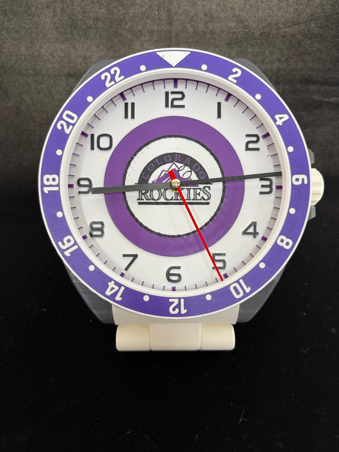 Rockies MLB Desk Clock – Baseball Clock, Colorado Rockies Gift, MLB ...