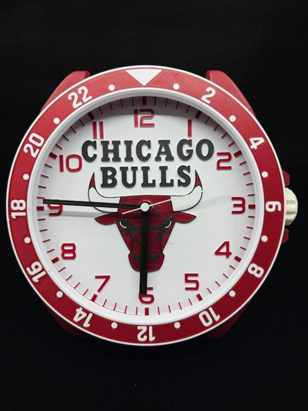 Jumbo Chicago Bulls Desk Clock: NBA Team Decor - Etsy