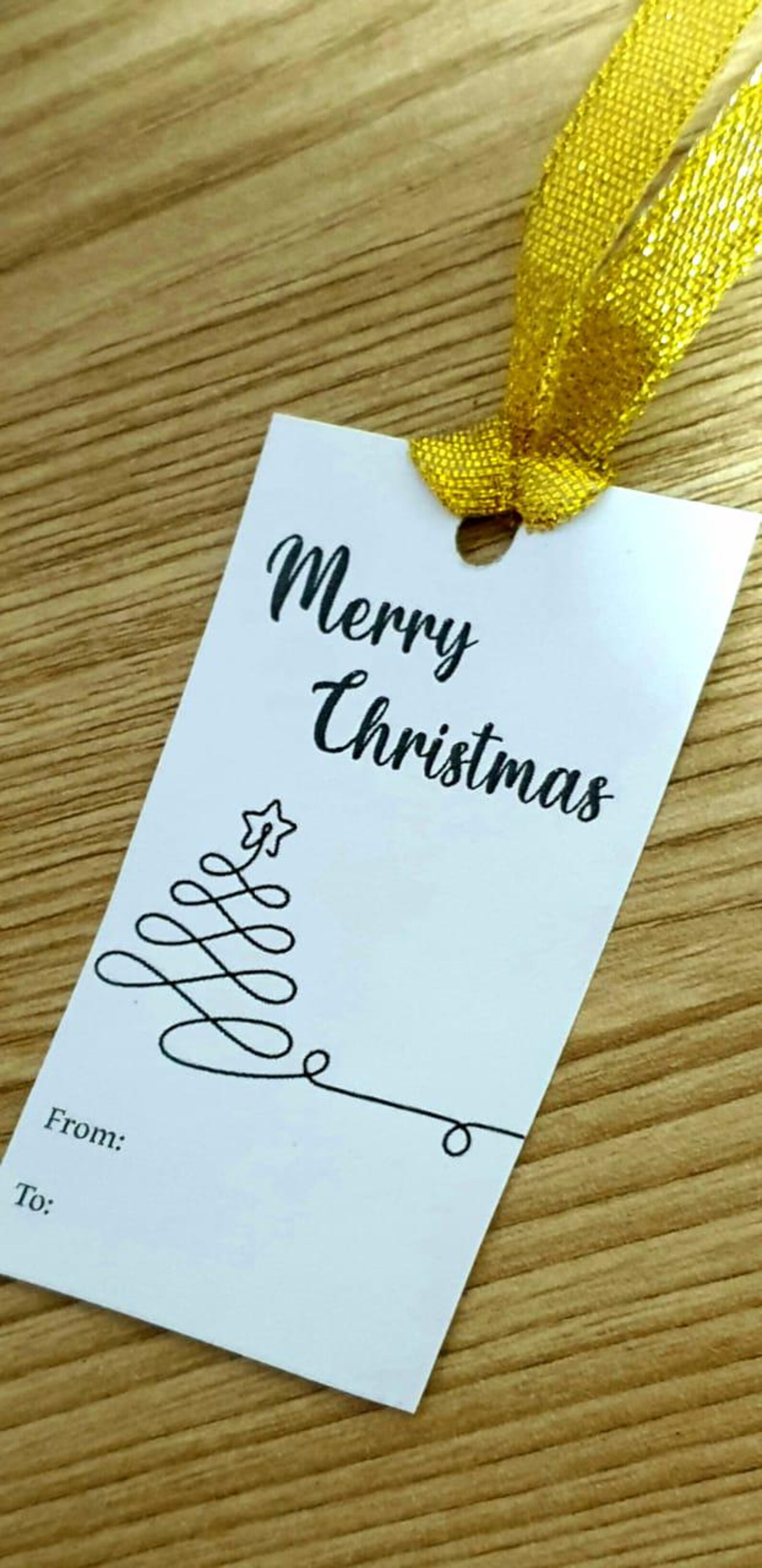 Christmas Gift Tags Black and White. Simplistic Christmas Tags. Tags ...