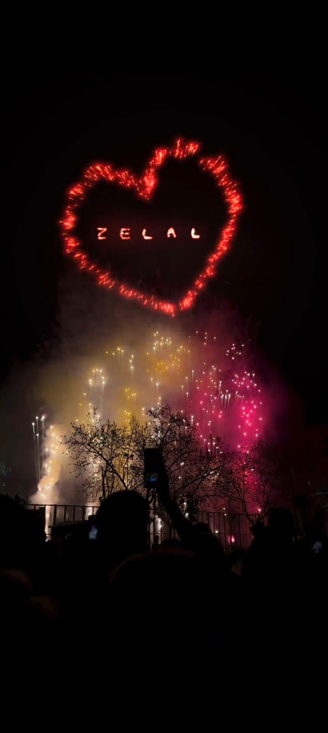 Personalized Fireworks Display I Love You Name in a Heart Celebrate ...