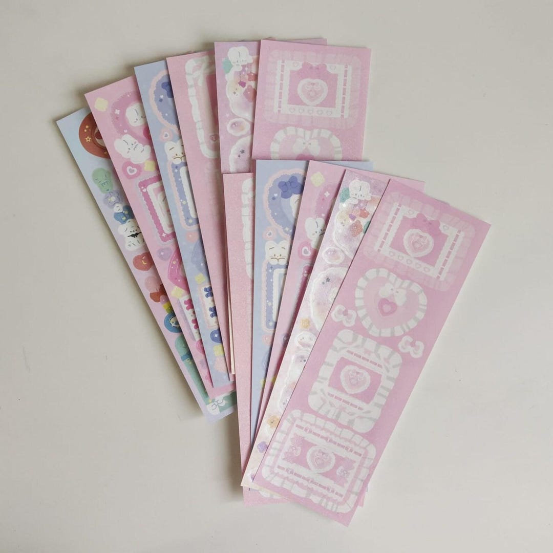 Kpop Aesthetic Polco Deco Mini Frame Stickers | Mix 5/6PCS for DIY Kpop ...