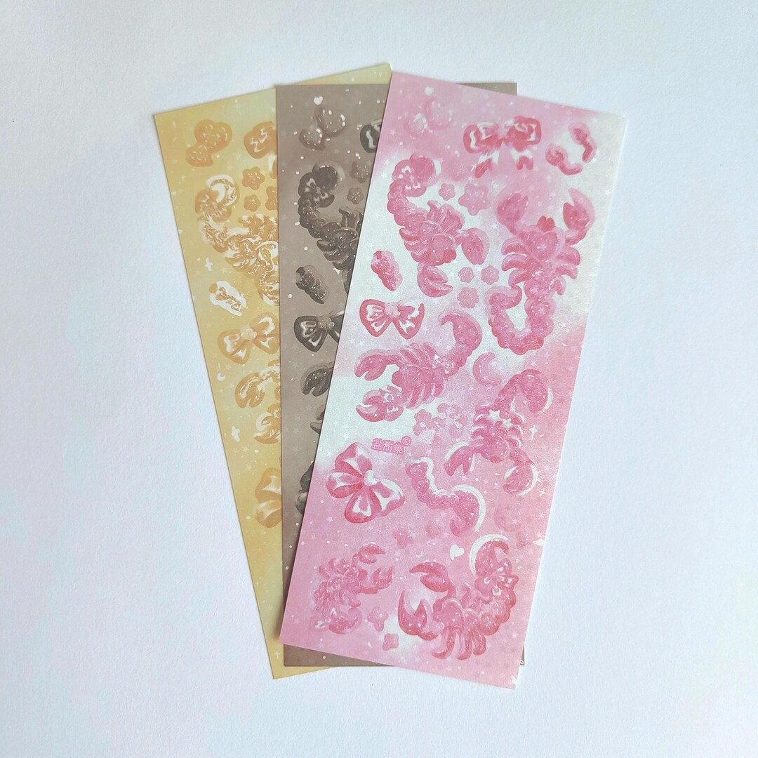 Kpop Aesthetic Polco Deco Stickers GO - THEME 1 - Scorpions 3 Pcs SET ...