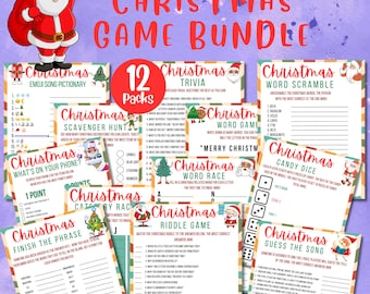 Christmas Game Bundle Printables | Christmas Party Games | Christmas ...