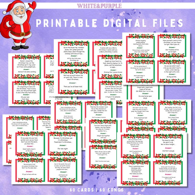 Christmas Game Bundle Printables | Christmas Party Games | Christmas ...