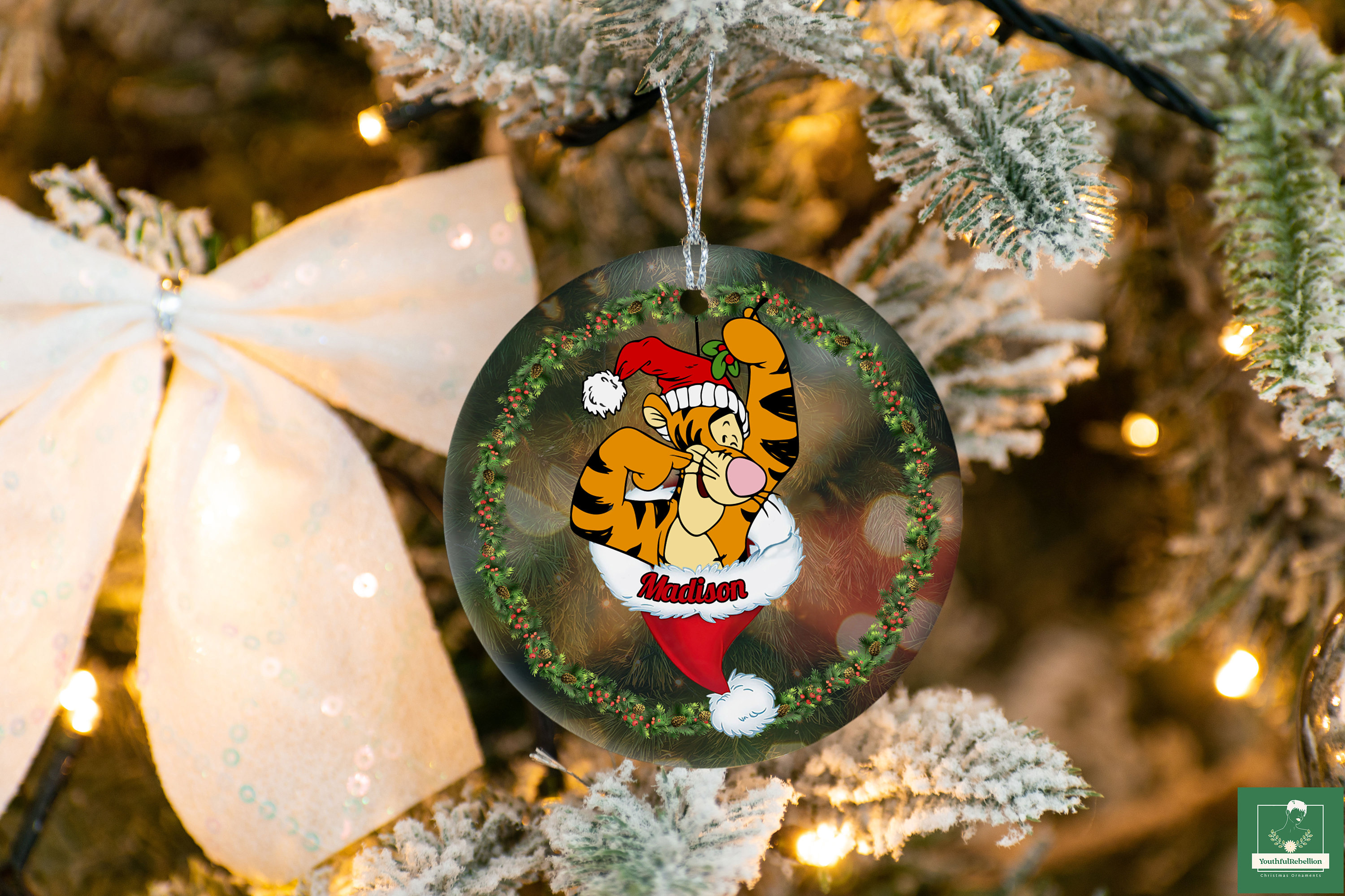 Personalized Tigger Christmas Ornament, Tigger Tiger Ornament, Winnie ...