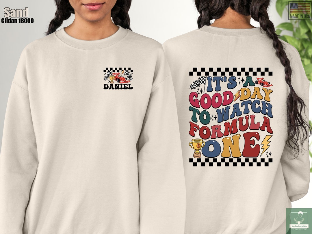 Custom Retro Formula One Comfort Colors Sweatshirt, Formula 1 Sweater ...