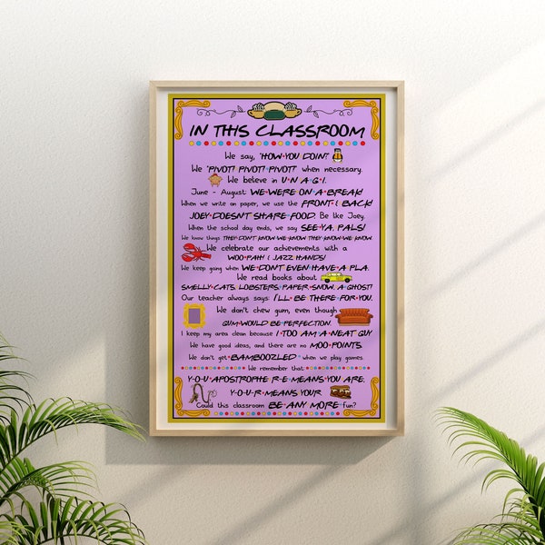 Friends Classroom Decor - Etsy