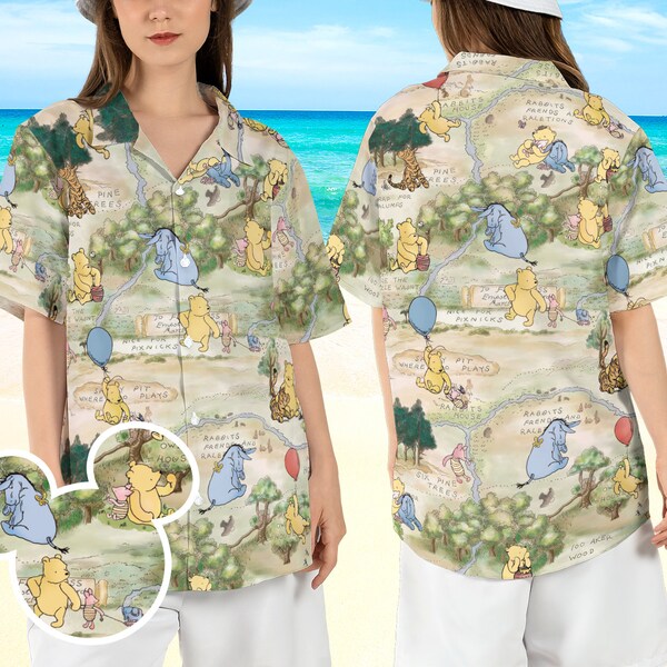 Pooh Button up Shirt - Etsy