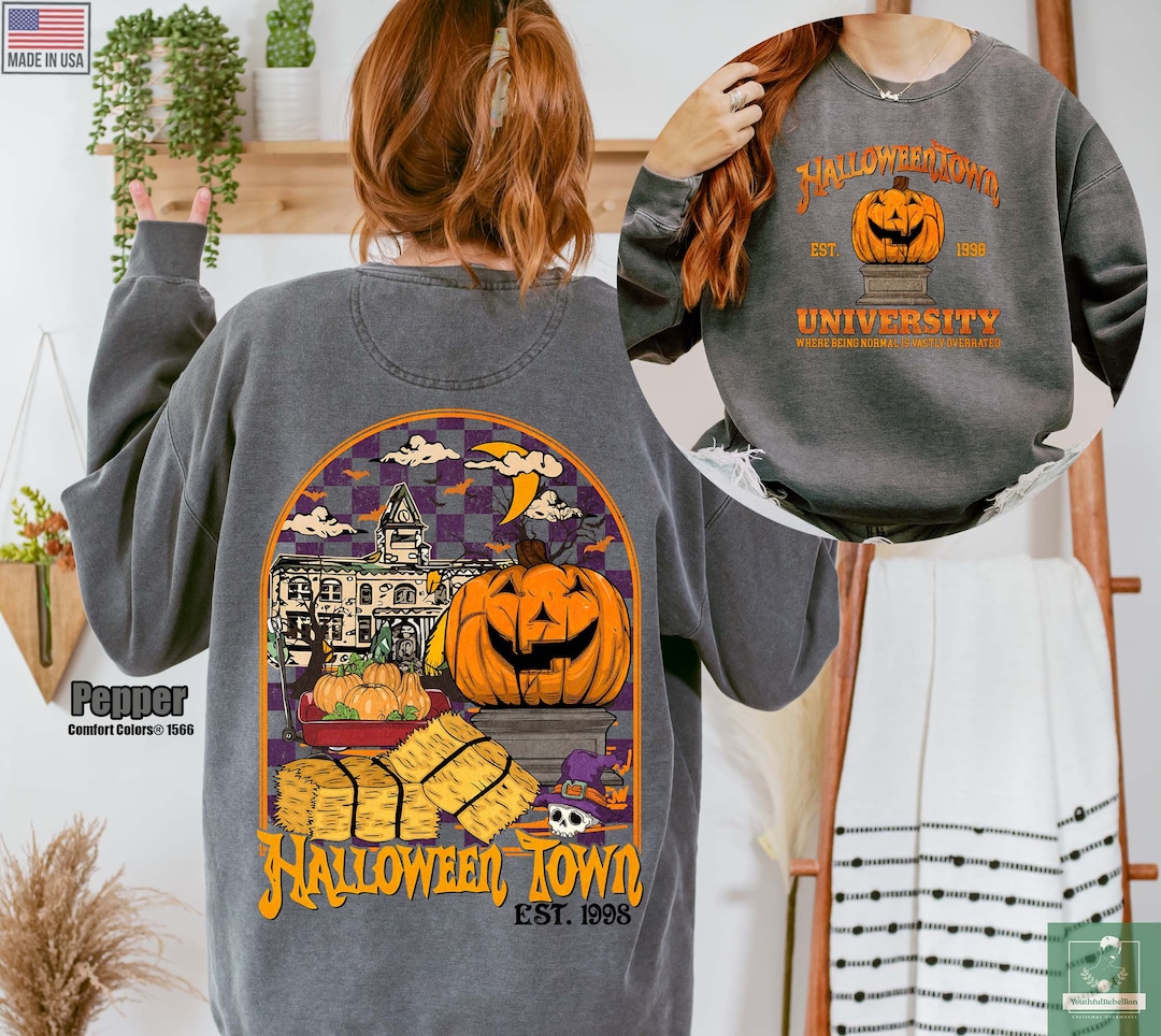 Halloweentown University Comfort Colors Sweatshirt, Halloweentown Est ...