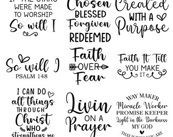 Christian Bundle SVG, Scripture Bundle, Instant Download, Bible Verse ...