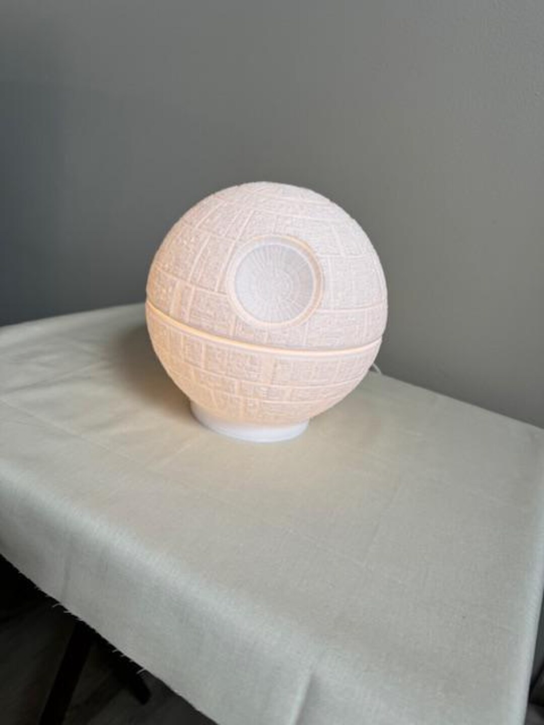 Star Wars Death Star Lamp With LED Lighting - Etsy