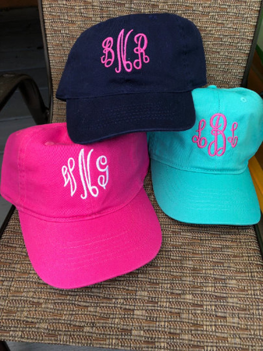 Kid's Preppy Monogram Toddler Size Baseball Cap Personalized Kids ...