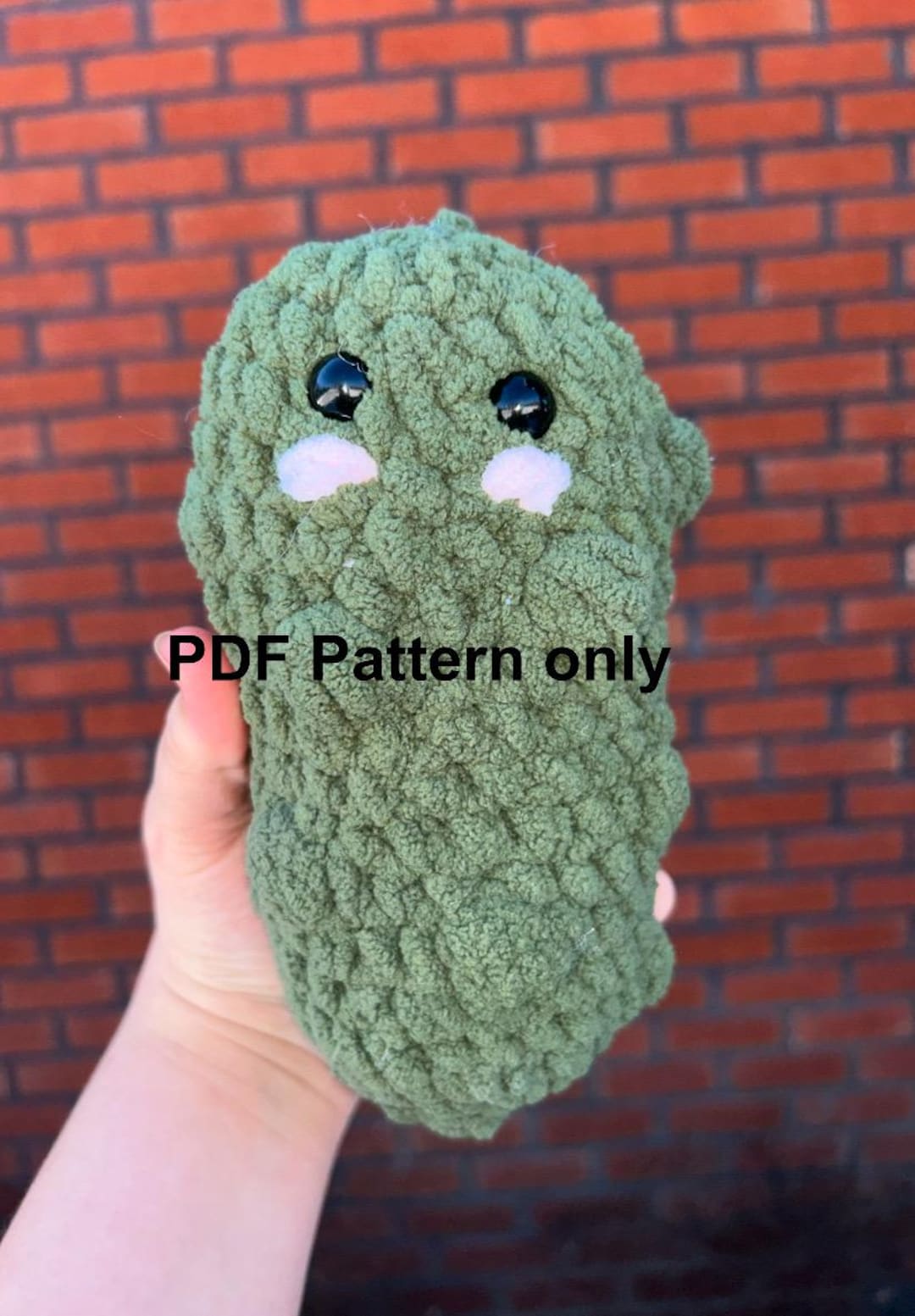 Crochet Pickle Pattern | Crochet Pattern | Crochet Food - Etsy