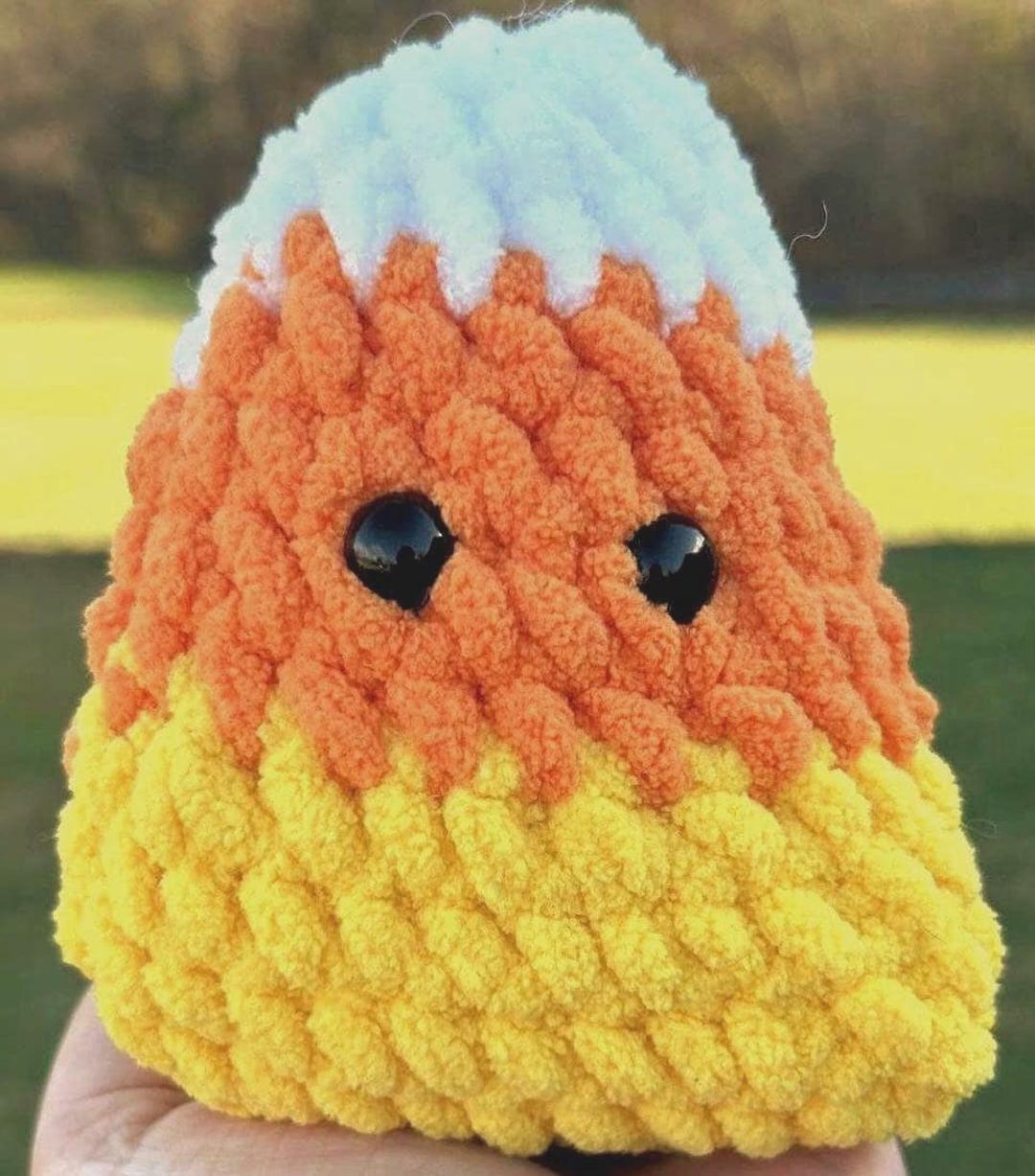 Crocheted Candy Corn Plush|crocheted Plush | Cute Crocheted Push ...