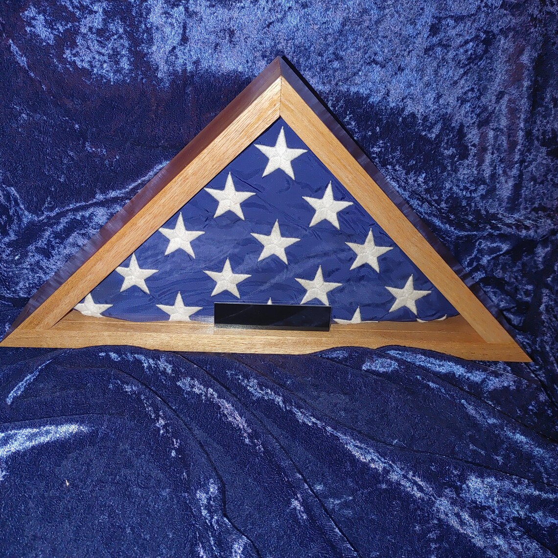 Military Flag Display Case - Veteran Flag Shadow Box for 3x5', 4x6, or ...