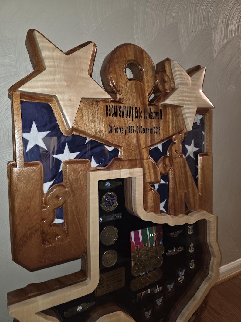 US Navy Master Chief Shadow Box Personalized Navy Retirement Gift ...