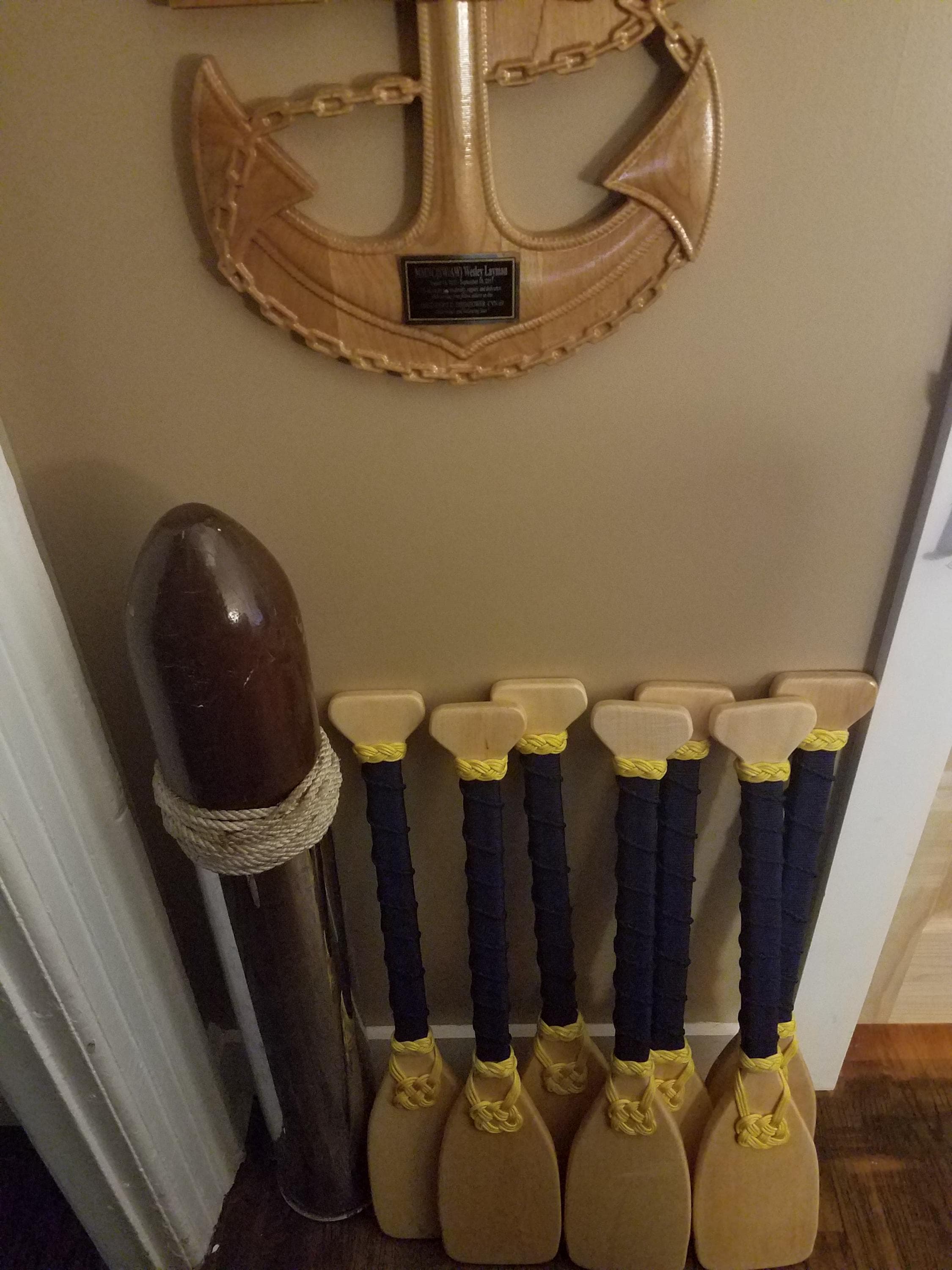 Custom Engraved Wooden Paddle. Personalized Decorative Paddle. Military ...