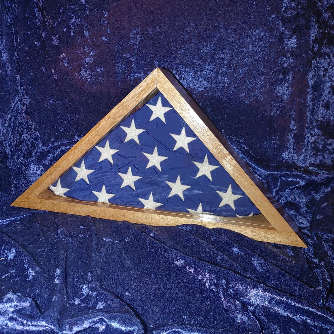 Military Flag Display Case - Veteran Flag Shadow Box for 3x5', 4x6, or ...