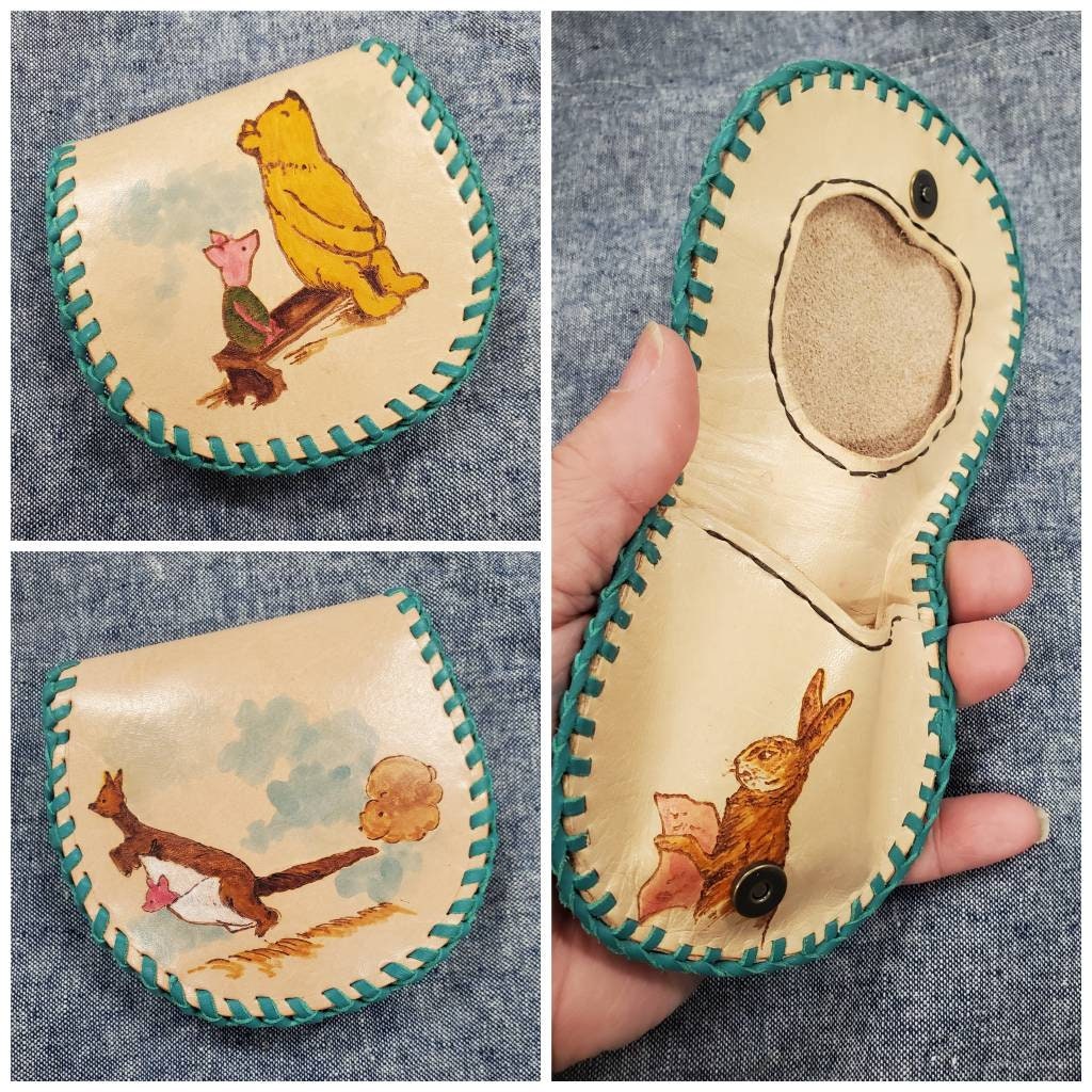 Winnie the Pooh, Kanga, Rabbit and Piglet Leather Coinpurse - Etsy