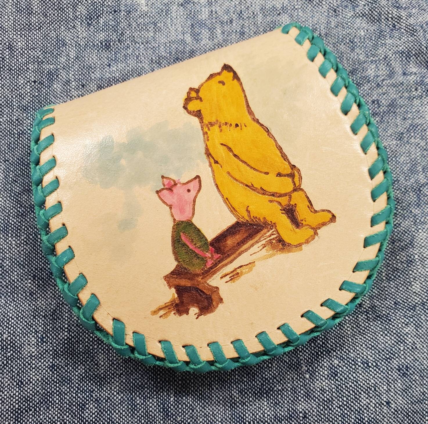 Winnie the Pooh, Kanga, Rabbit and Piglet Leather Coinpurse - Etsy