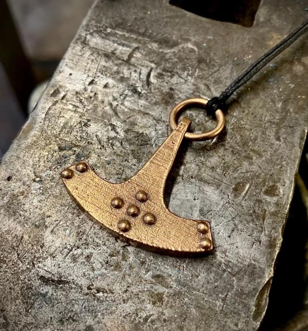 Orme Made Ukko Hammer Mjolnir, Dot Motif - Options of Copper, Bronze, Silver - Etsy