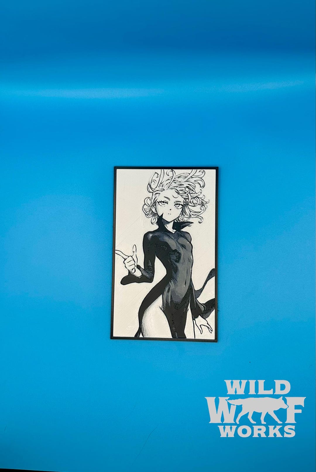 Tatsumaki Tornado of Terror 3D Printed Manga Panel - One Punch Man Desk ...