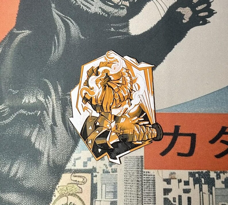 3D Printed Anime Magnet & Bookmark | Thunder Swordsman Design | Kawaii ...