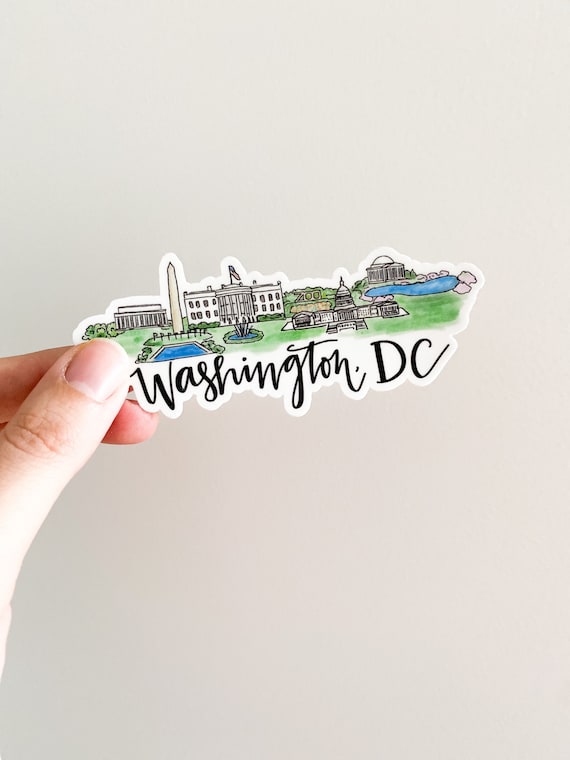Washington DC Virginia Skyline/landmark Sticker | Etsy