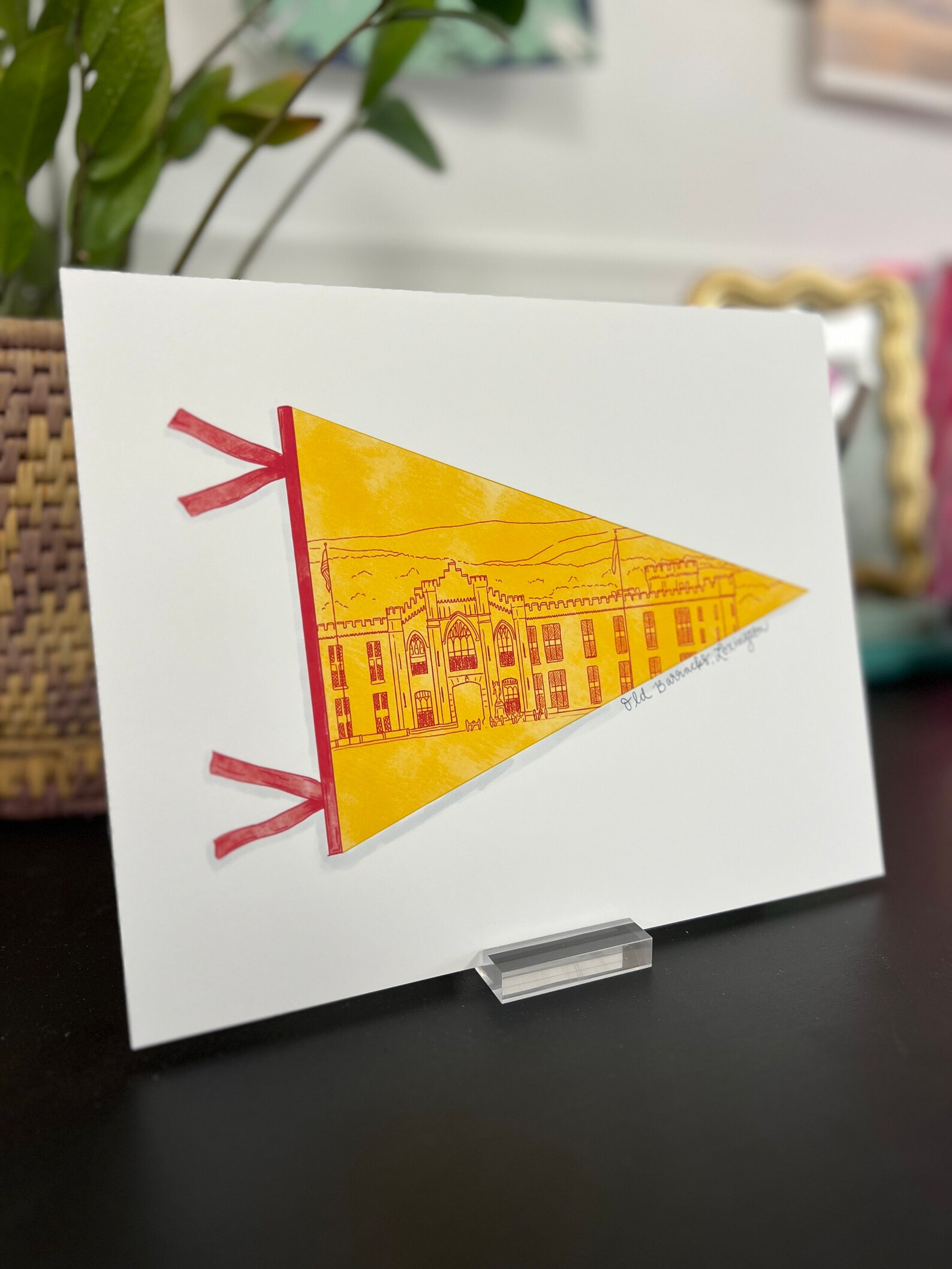 VMI- Barracks Pennant Sticker, Virginia College, Virginia Water Bottle ...