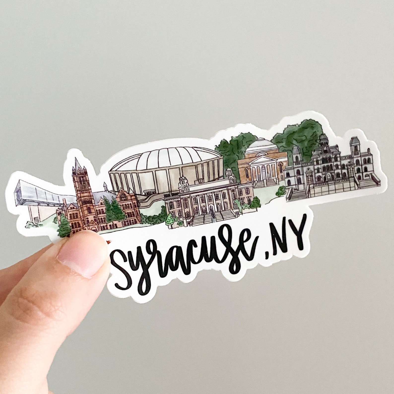 Syracuse NY (new York) Skyline/landmark Sticker - Etsy