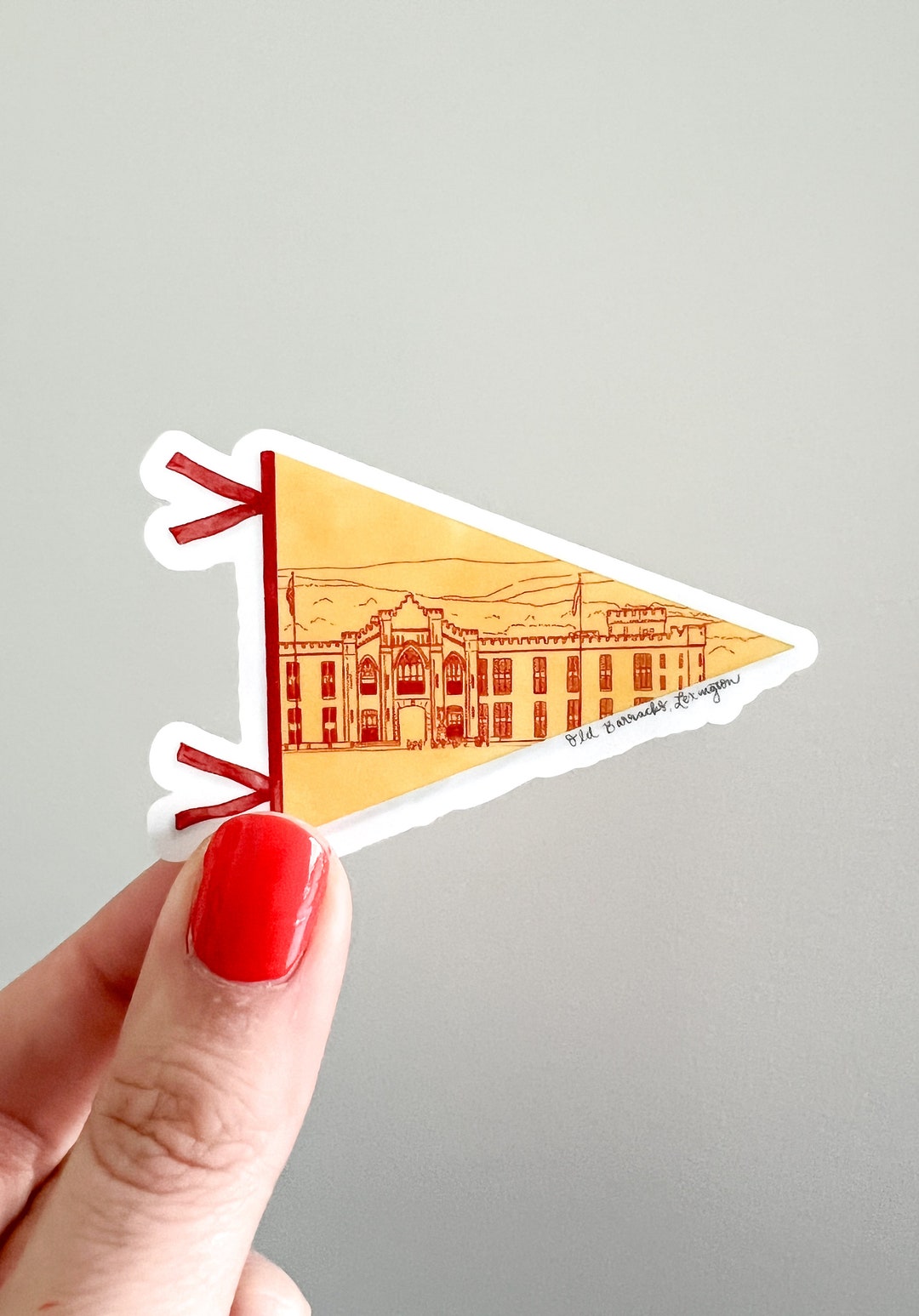 VMI- Barracks Pennant Sticker, Virginia College, Virginia Water Bottle ...