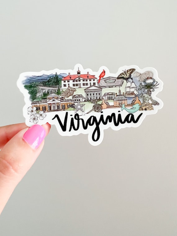 Virginia Landmarks Sticker - Etsy