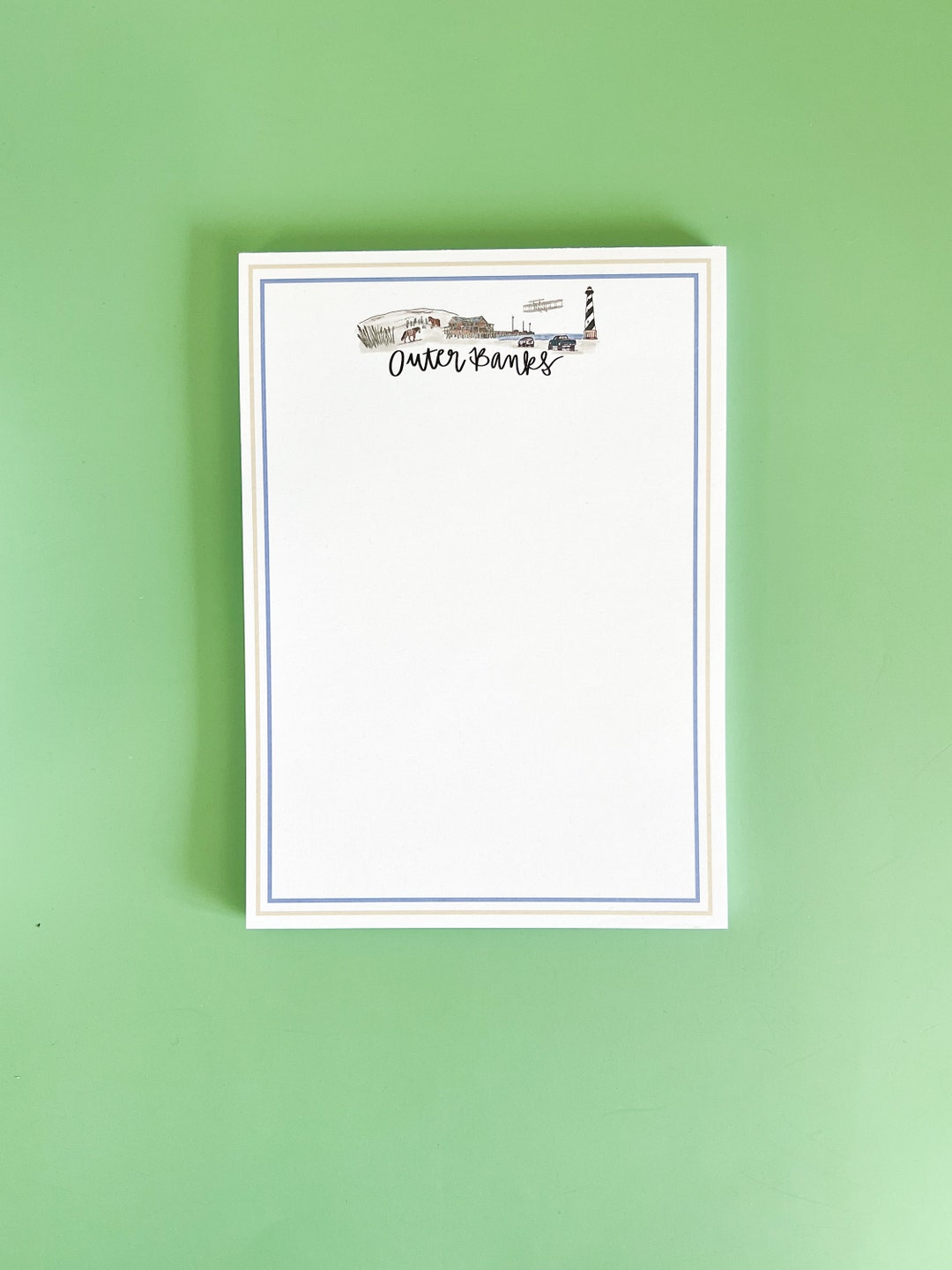 Outer Banks Skyline OBX - Notepad - Etsy