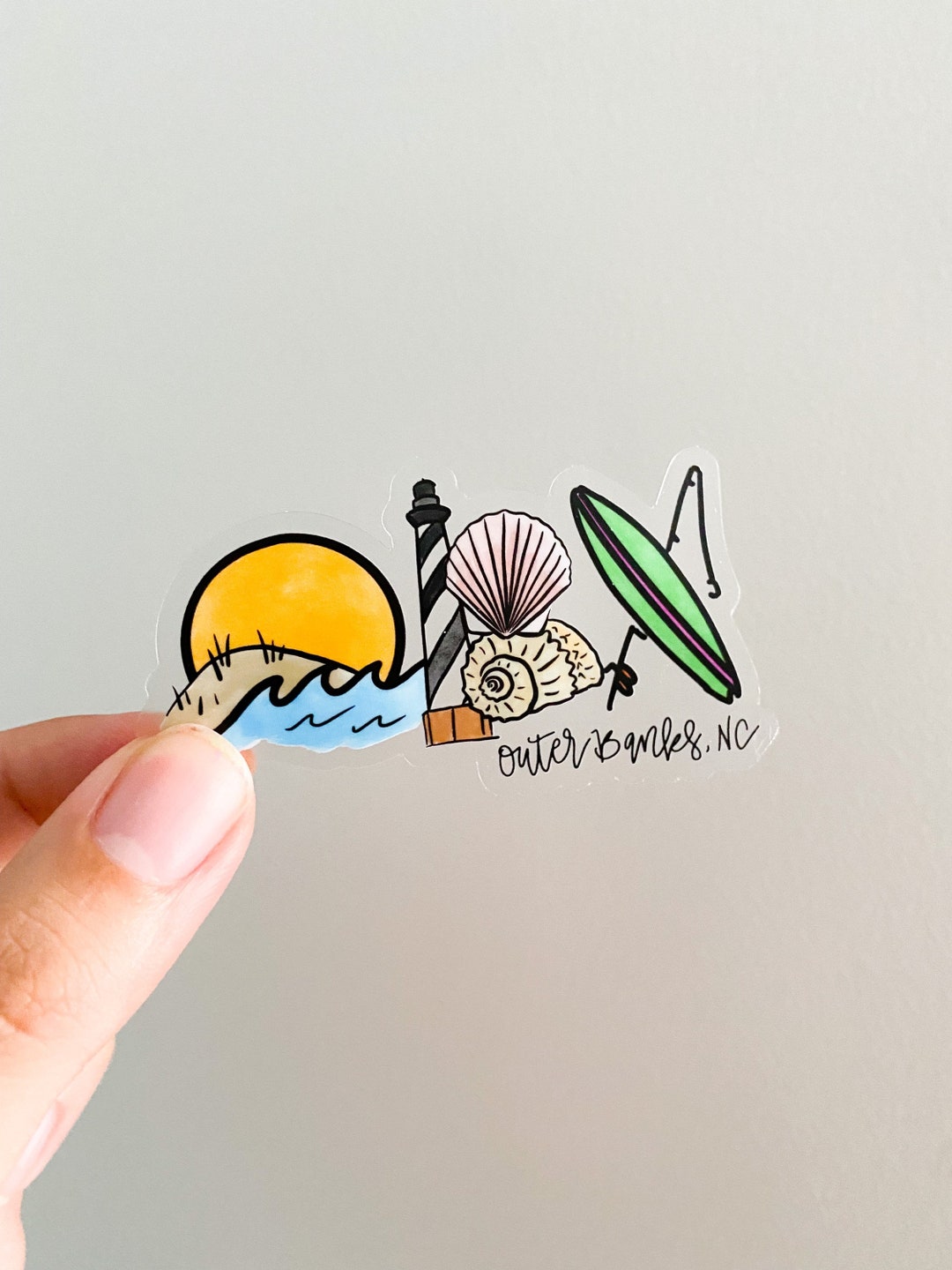 Clear OBX Sticker - Etsy