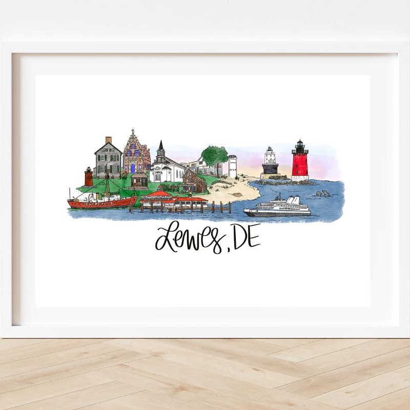 Lewes Beach Wall Art - Etsy