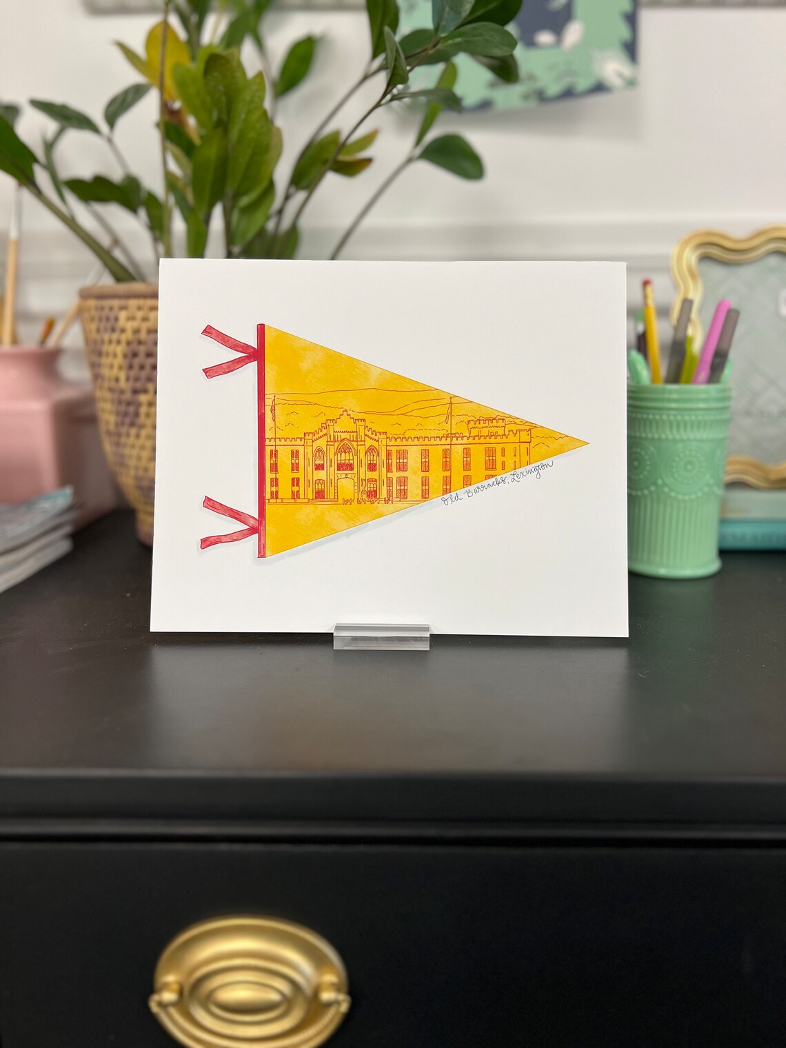 VMI- Barracks Pennant Sticker, Virginia College, Virginia Water Bottle ...