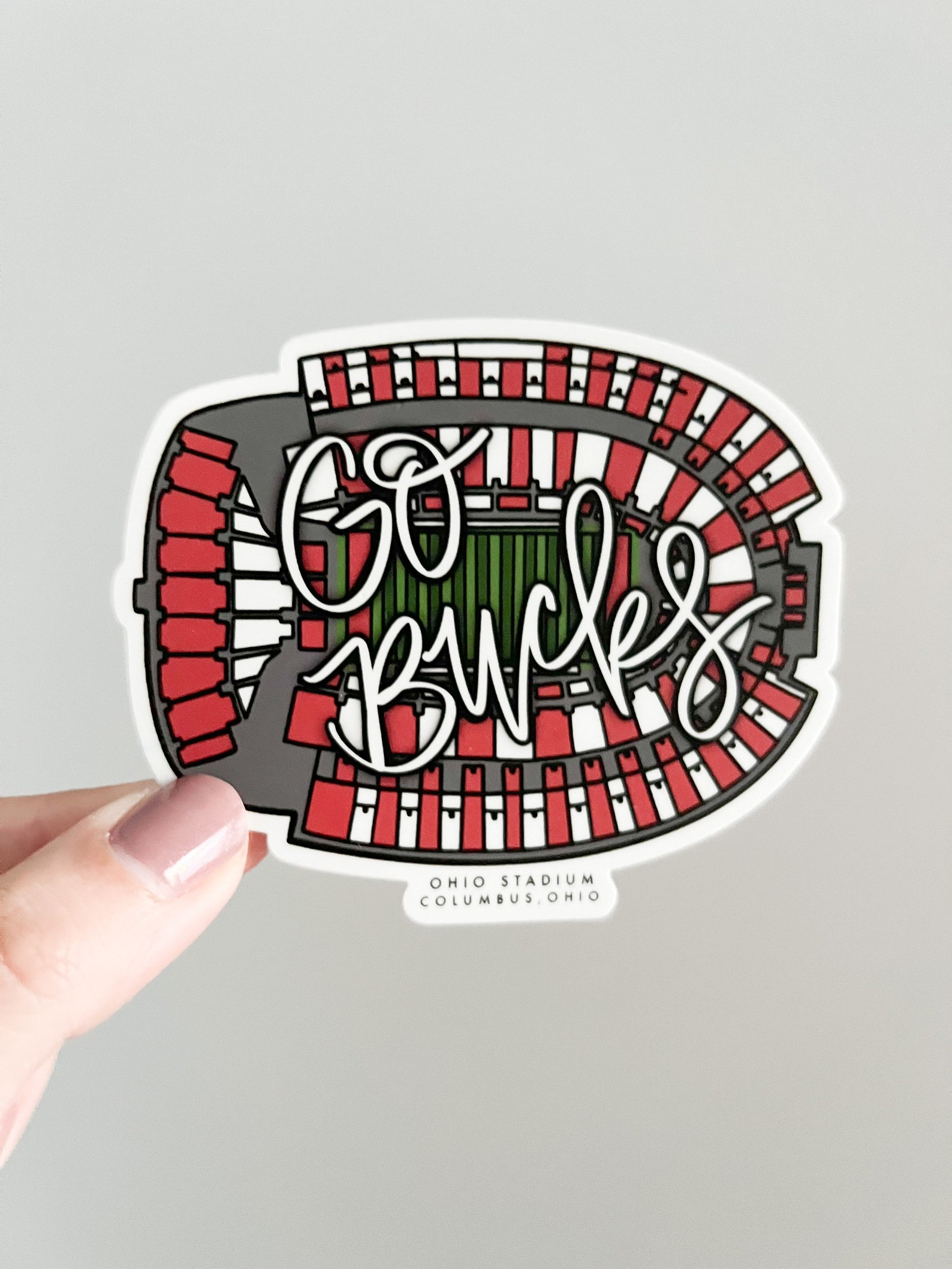 Ohio State University Stadium Sticker - Etsy