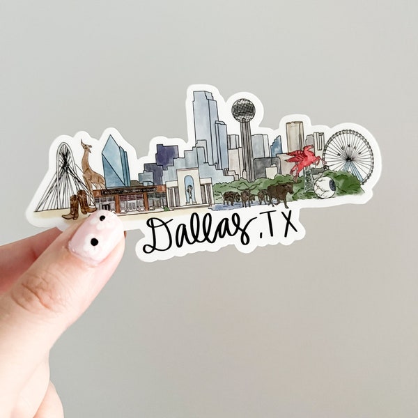 Dallas Skyline - Etsy